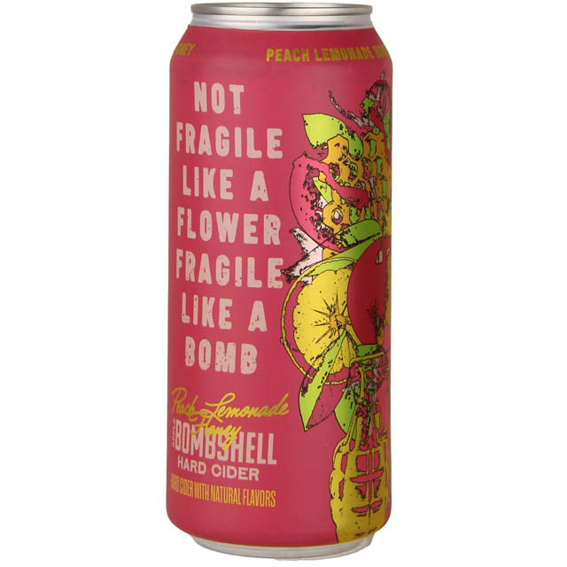 Three Brothers Bombshell Apple Peach Lemonade Honey Hard Cider / 473mL ...