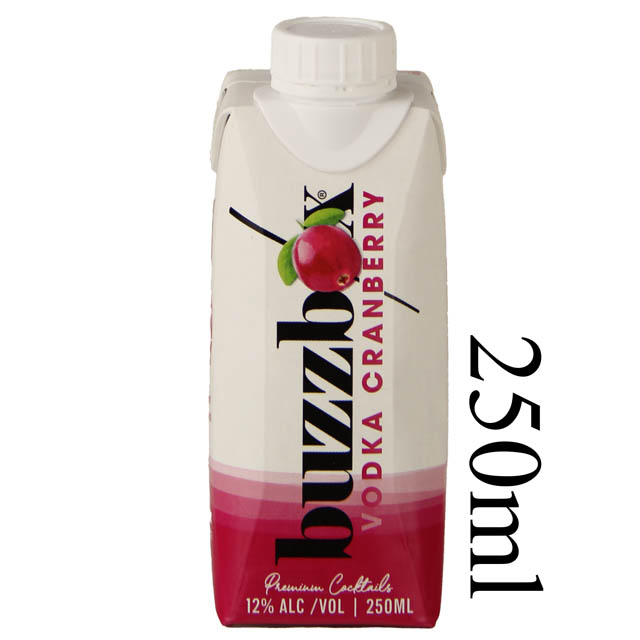 Buzzbox Vodka Cranberry Premium Cocktail / 250mL - Marketview Liquor