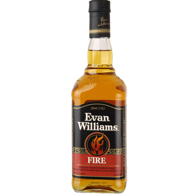 Evan Williams Fire Kentucky Bourbon with Cinnamon Liqueur / 750 ml ...
