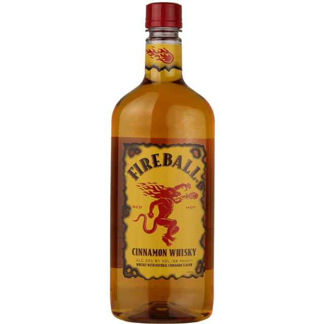 Fireball Bottle Label