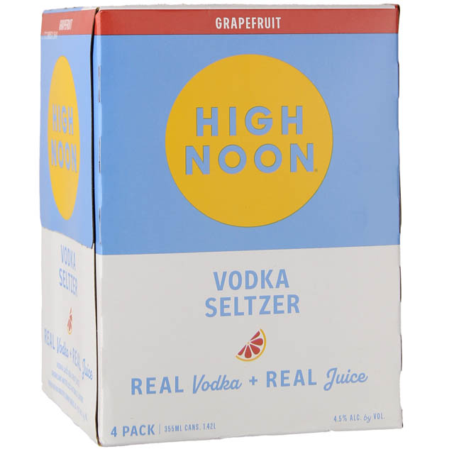 High Noon Sun Sips Vodka & Soda Grapefruit Cans 4 Pack / 4-355mL ...