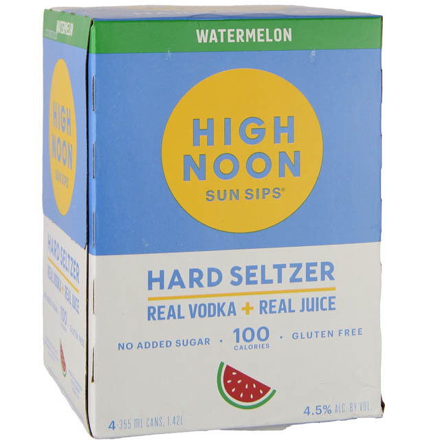 High Noon Sun Sips Vodka & Soda Watermelon Cans 4 Pack / 4-355mL ...