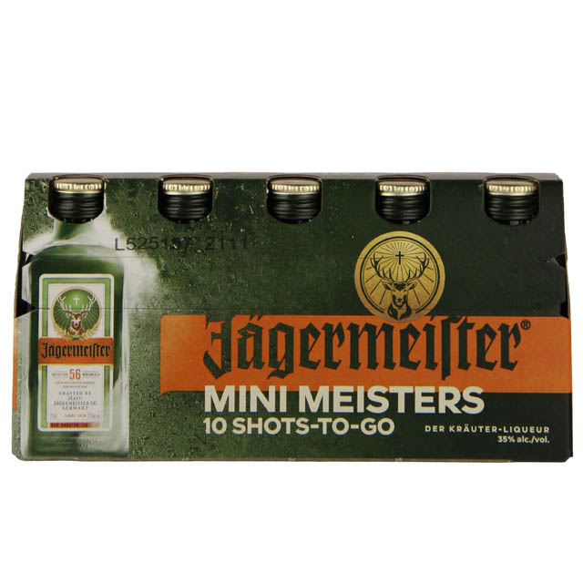 Jagermeister Mini Meister 10 Pack / 10-20mL - Marketview Liquor