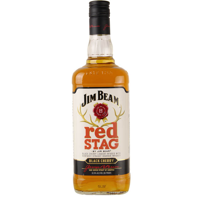 Jim Beam Red Stag Black Cherry Flavored Bourbon Whiskey / Ltr ...