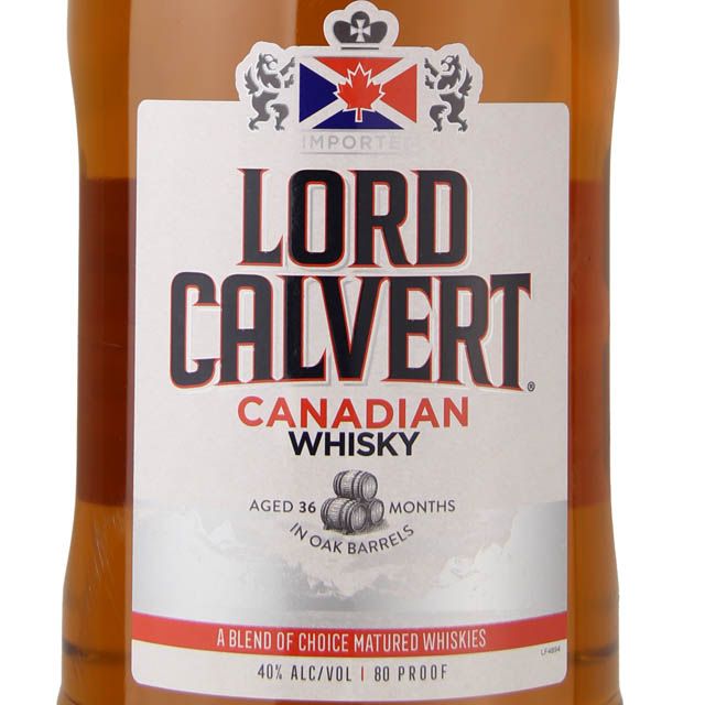 Lord Calvert Logo LORD CALVERT CANADIAN BOTTLED IN THE 50'S 75 CL 43 %