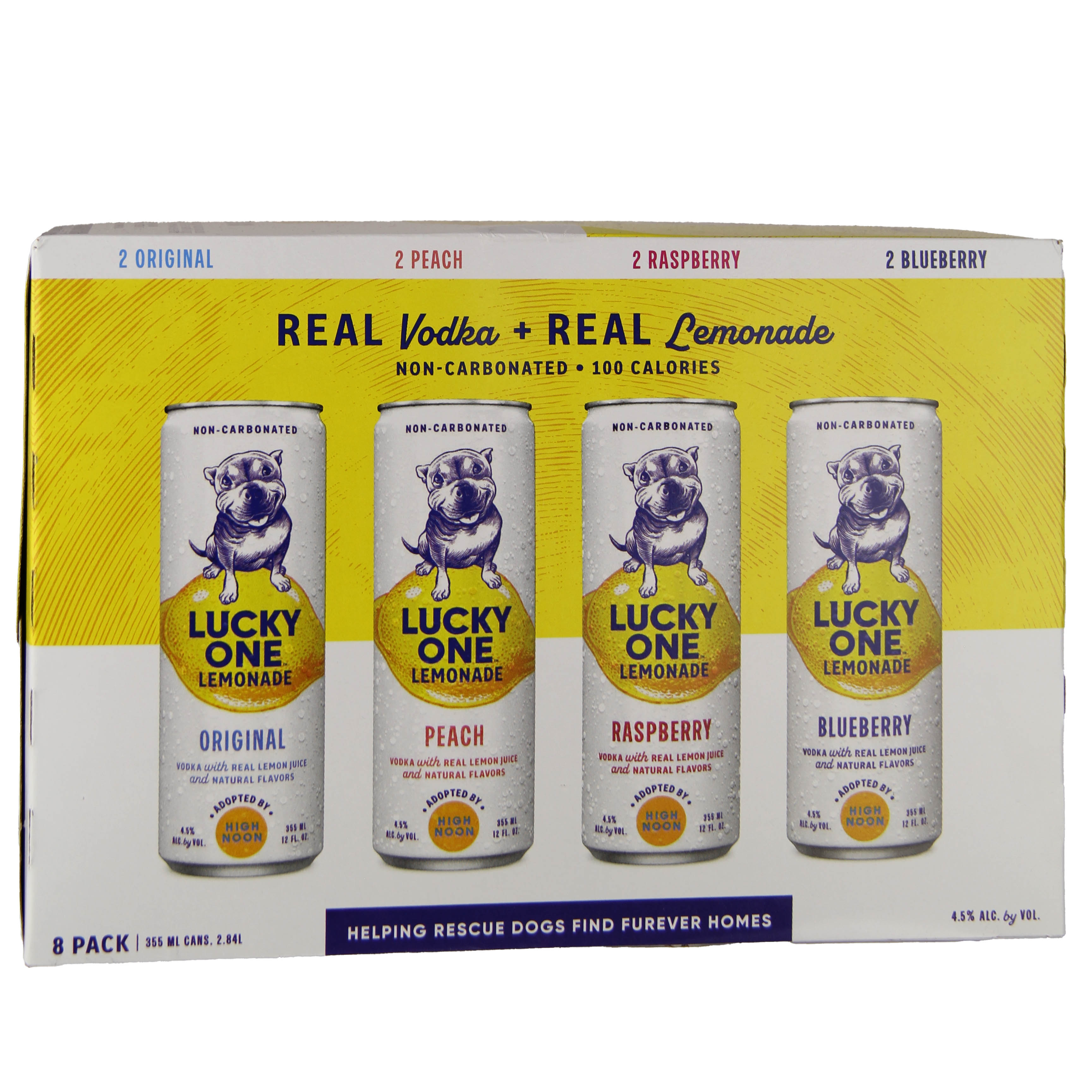 High Noon Lucky One Lemonade Variety 8 Pack / 8-355mL - Marketview Liquor