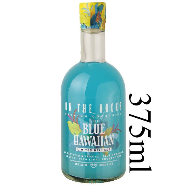 Cruzan Rum On The Rocks Blue Hawaiian - (Half Bottle) / 375ml ...