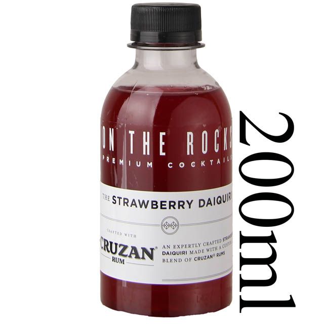 Cruzan Rum On The Rocks Strawberry Daiquiri / 200 ml - Marketview Liquor
