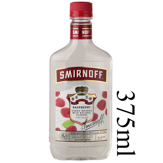 Smirnoff Raspberry Flavored Vodka - (Half Bottle) / 375ml - Marketview ...
