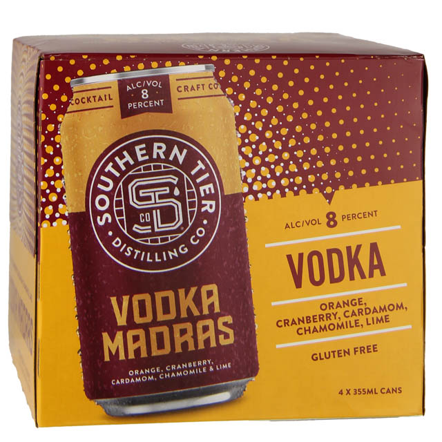 Southern Tier Distilling Company Vodka Madras 4 Pack / 4-355 ml ...