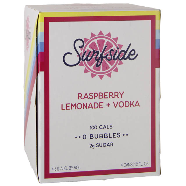 Surfside Raspberry Lemonade Vodka 4Pk / 4-355mL - Marketview Liquor