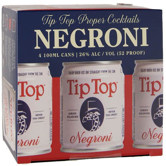 Tip Top Proper Cocktails Negroni 4 Pack / 4-100mL - Marketview Liquor